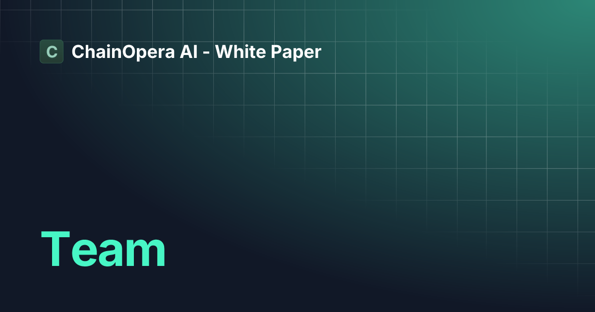Team | ChainOpera AI - White Paper